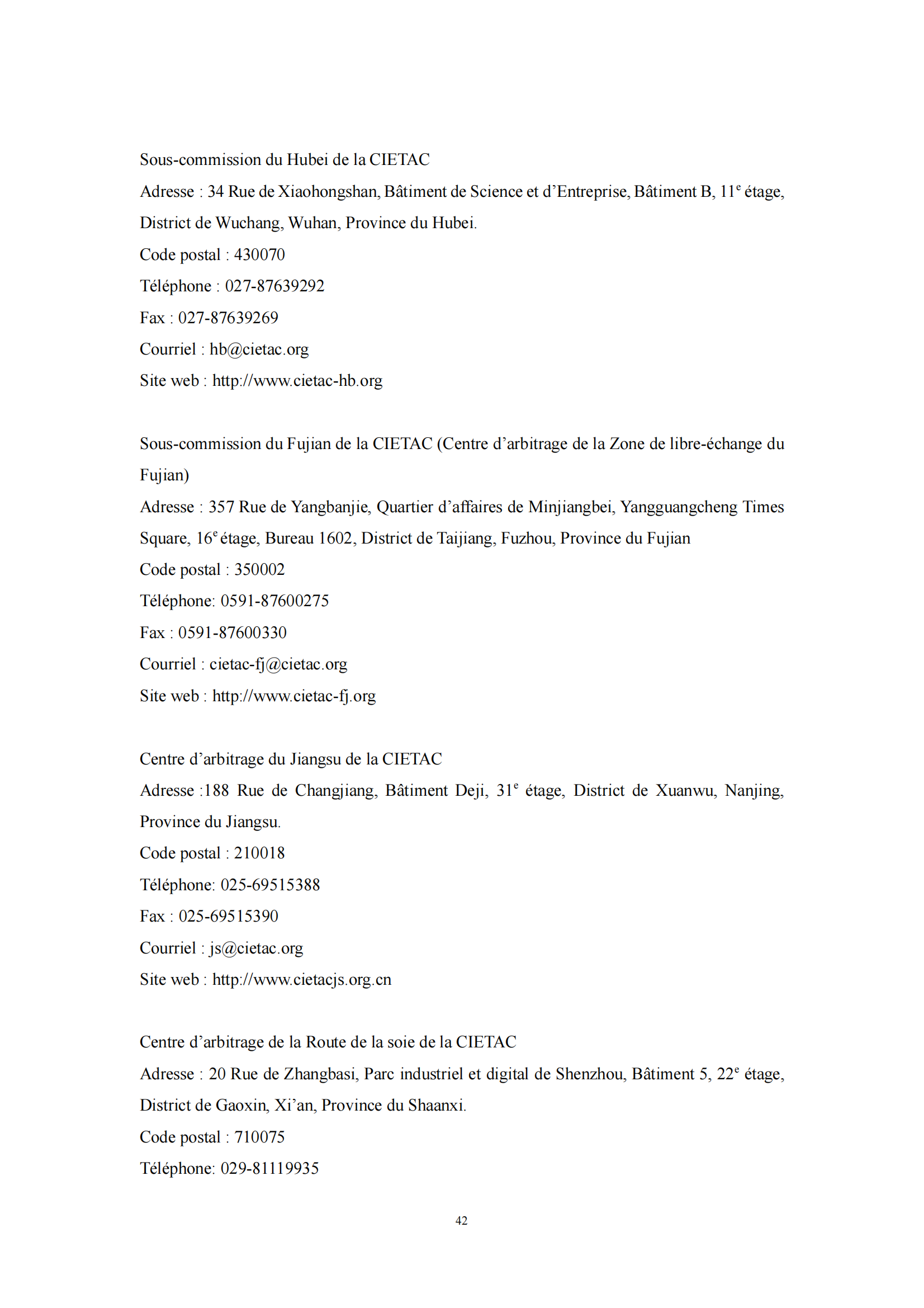 COMMISSION D’ARBITRAGE INTERNATIONAL ÉCONOMIQUE ET COMMERCIAL DE CHINE ...