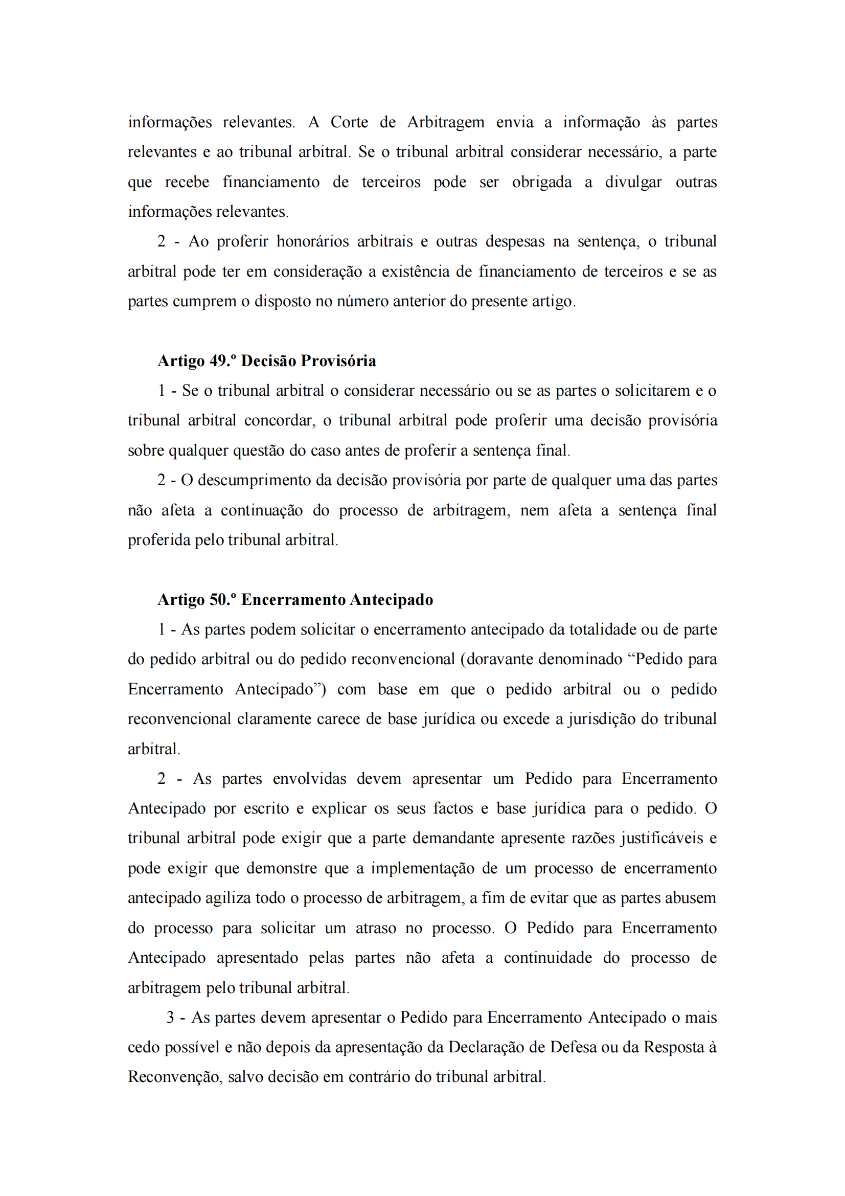Regulamento de Arbitragem da Comissão de Arbitragem Económica e ...